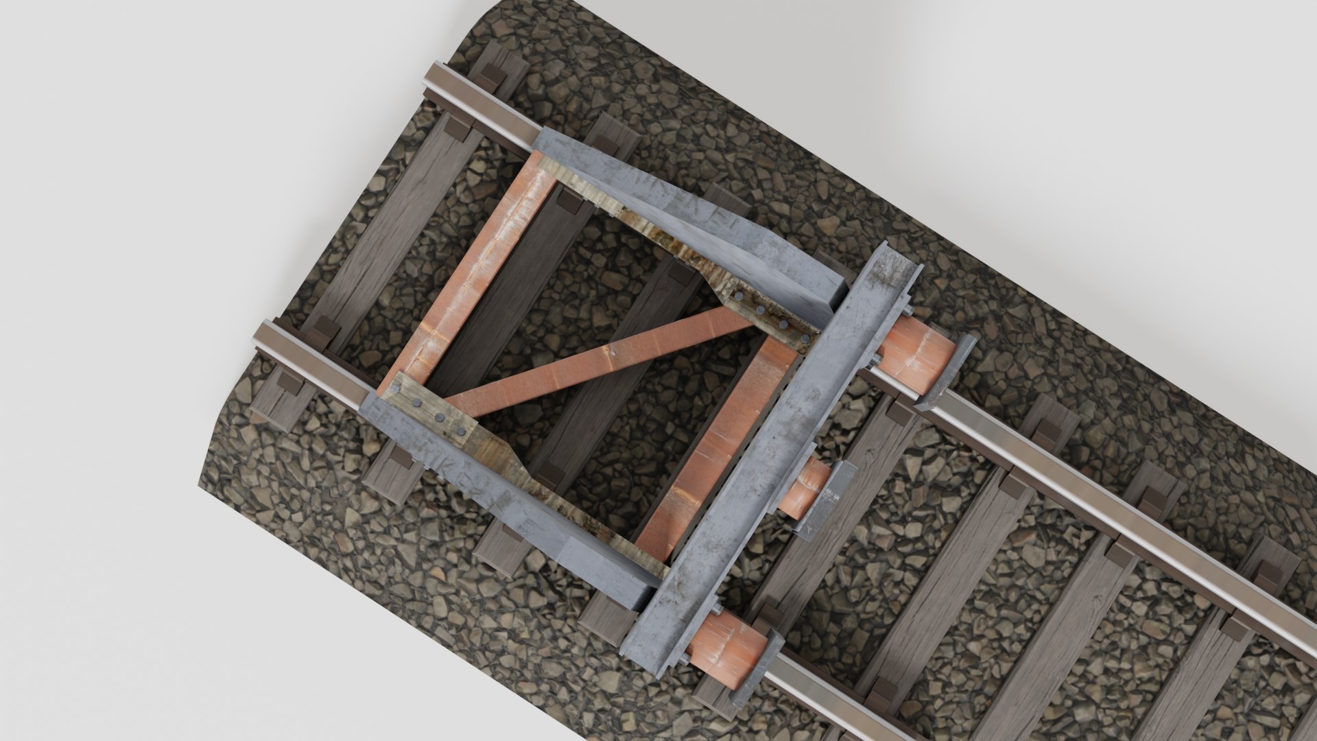 Railway Buffer Stop Model - TurboSquid 2084032
