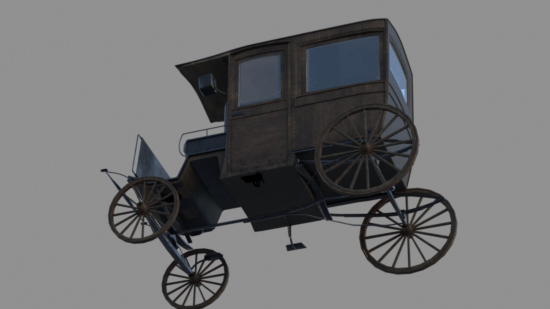 Wodden Carriage Car 3D Model - TurboSquid 1420186