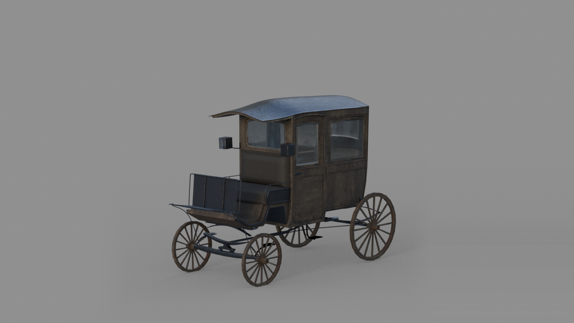 Wodden Carriage Car 3D Model - TurboSquid 1420186