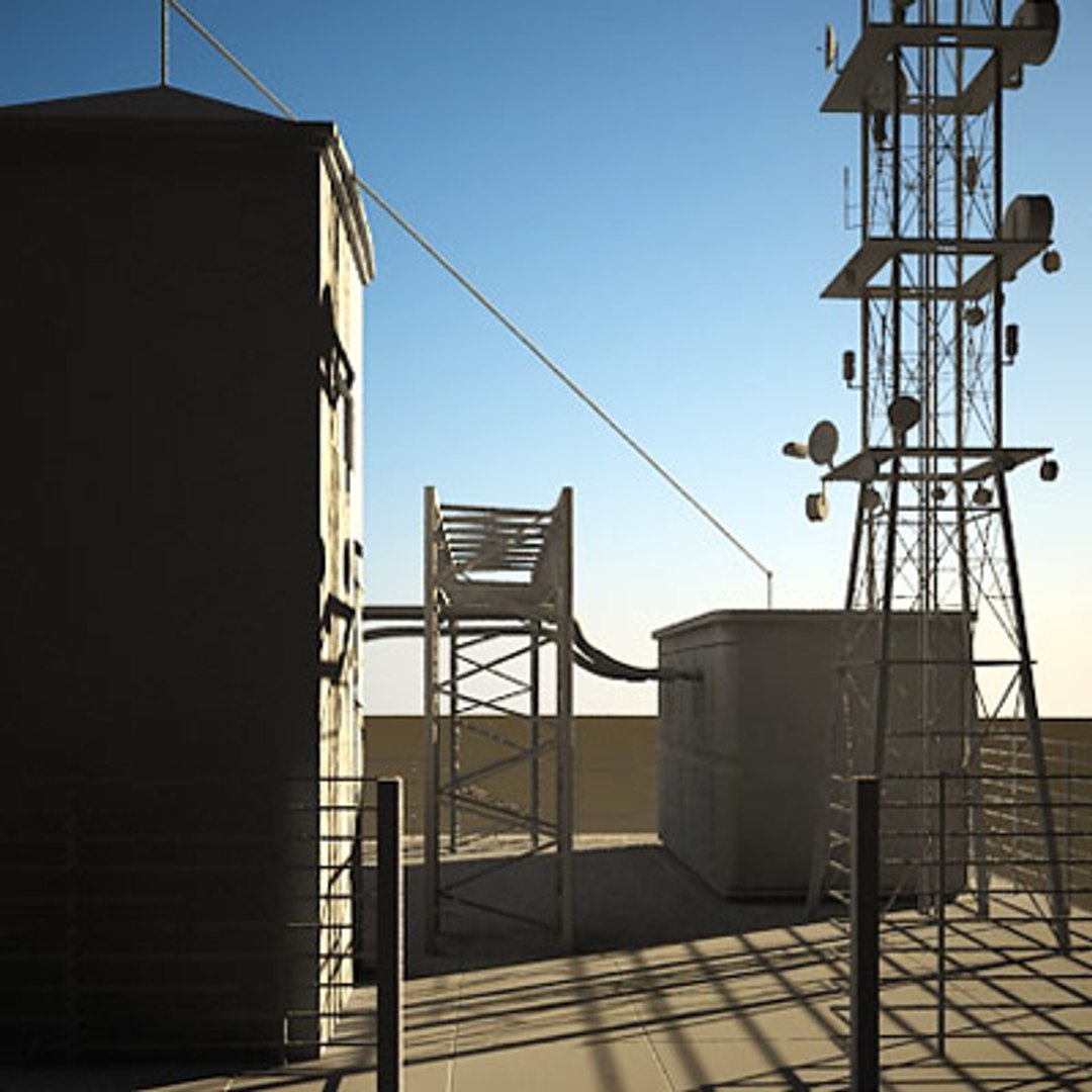 Industrial Outpost 3d Model