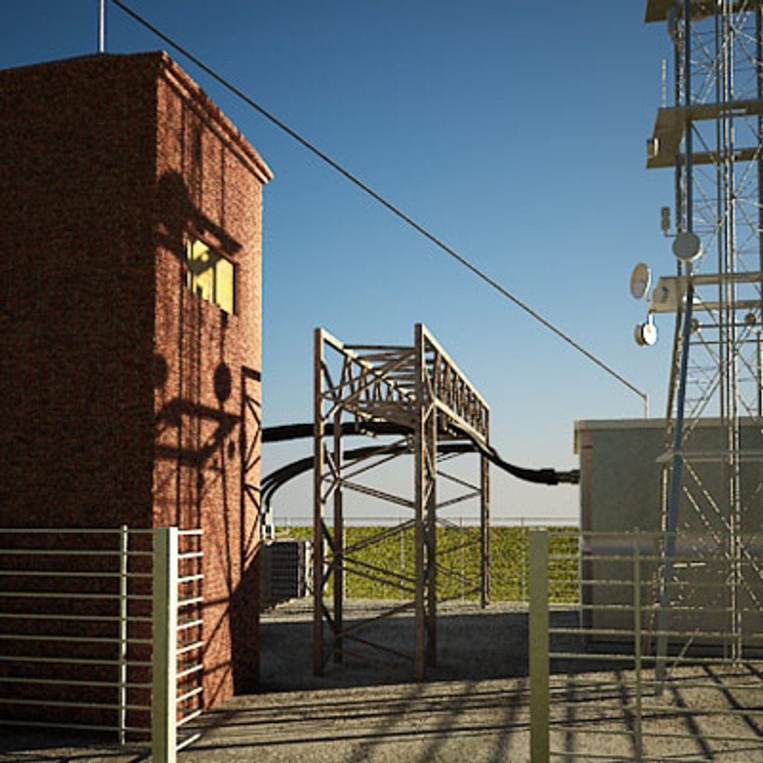 Industrial Outpost 3d Model