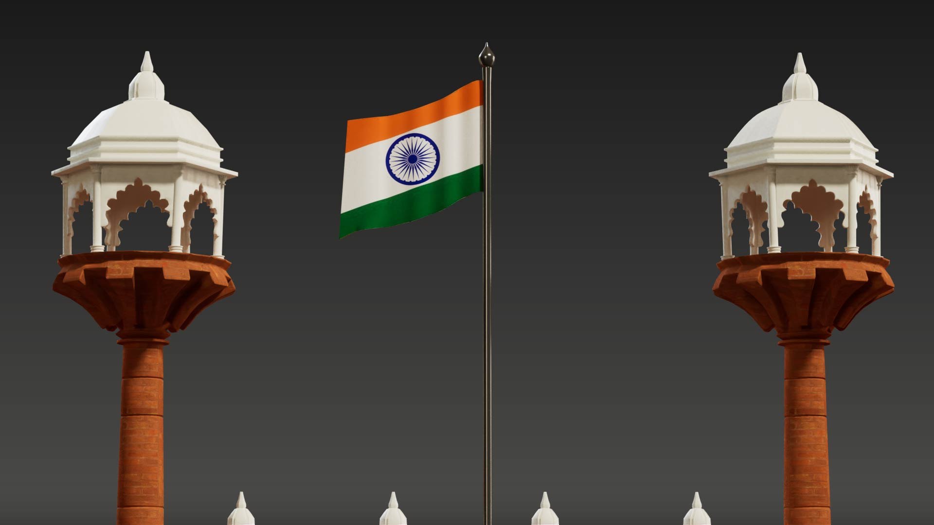 3D Red Fort Of Delhi India - TurboSquid 2417110