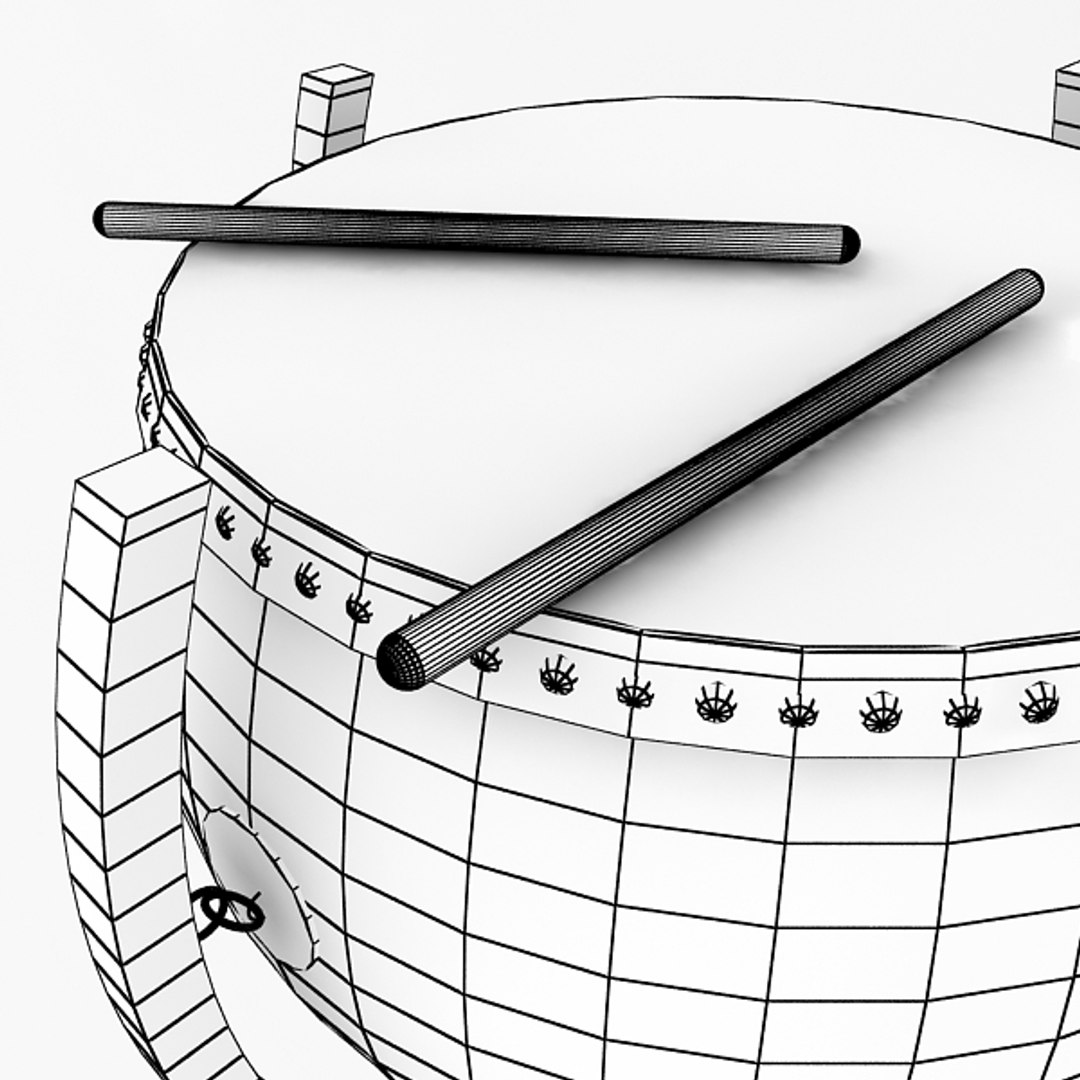 3d Model Chinese Drum