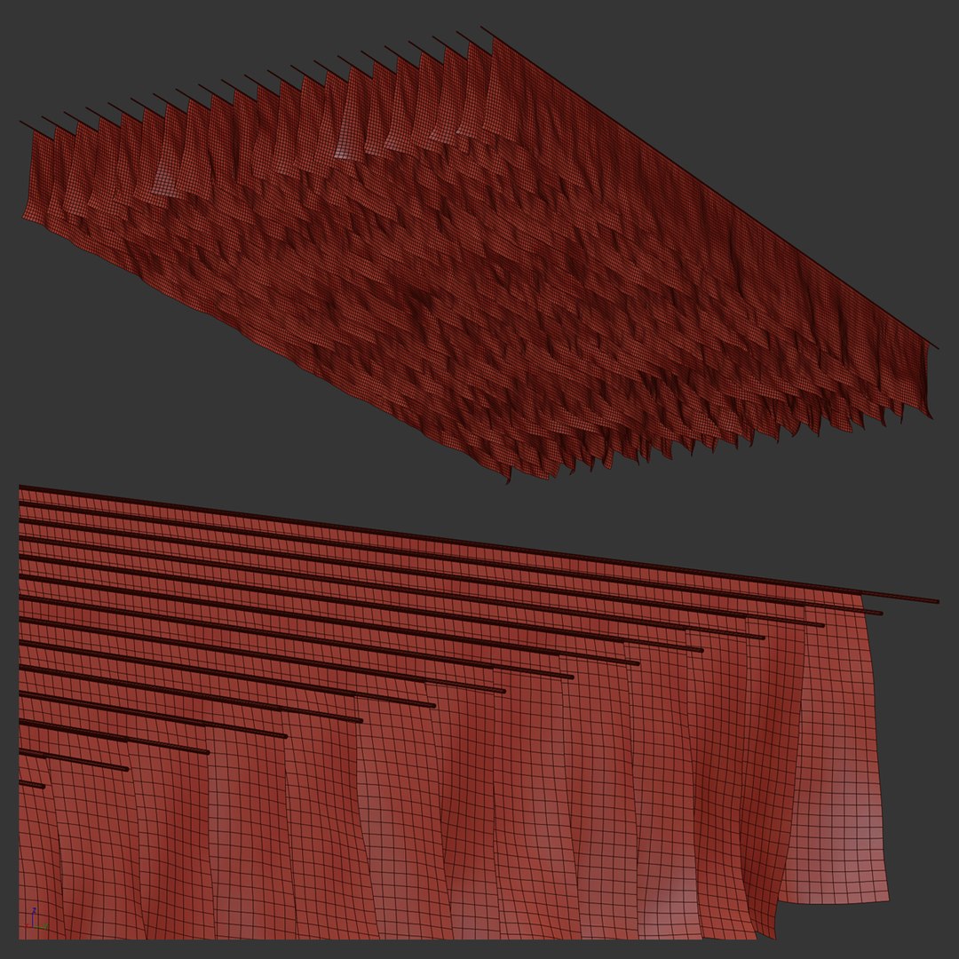 3D Model Decorative Fabric Ceiling 2 - TurboSquid 2281702