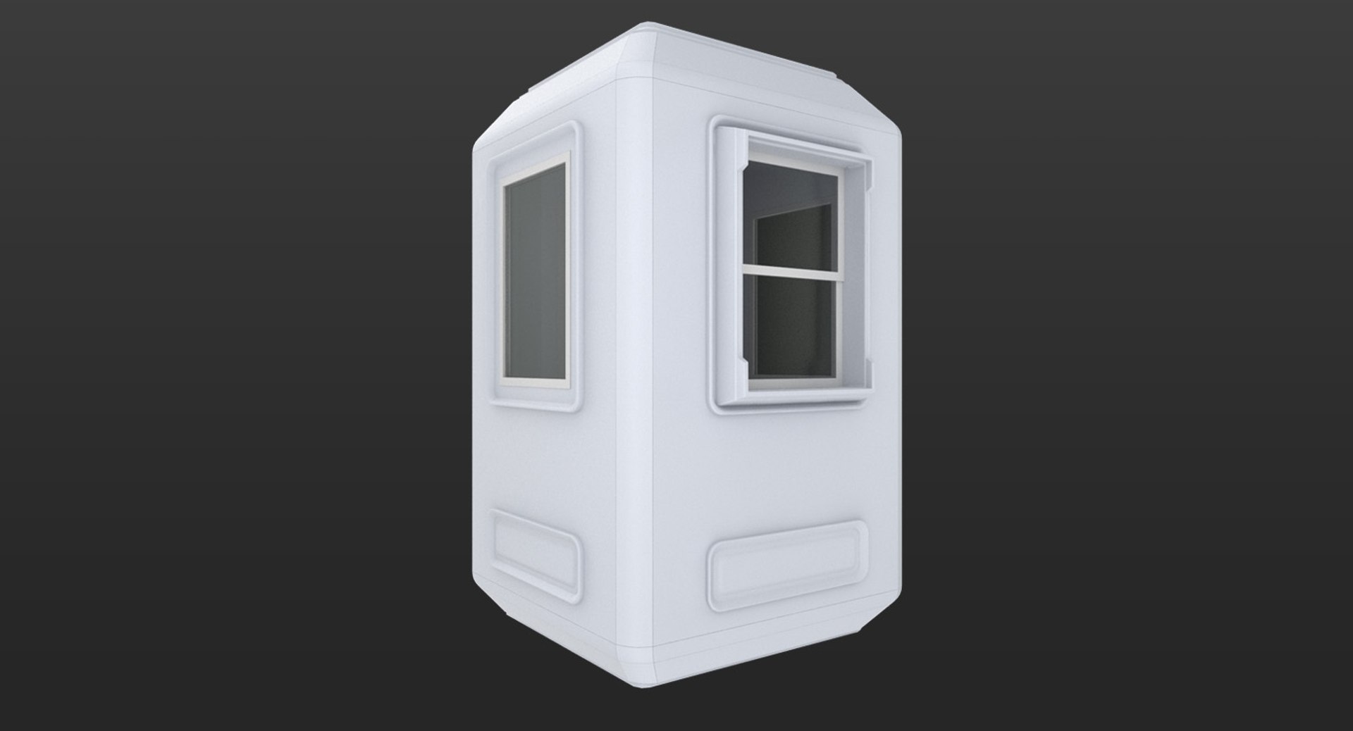 3D Security Booth Model - TurboSquid 1241766