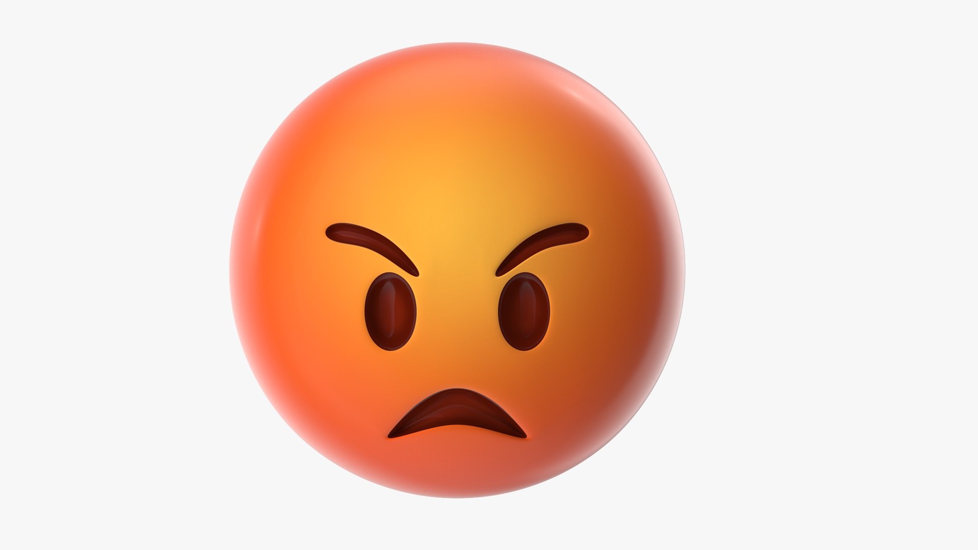 3D Angry Emoji - TurboSquid 1530691