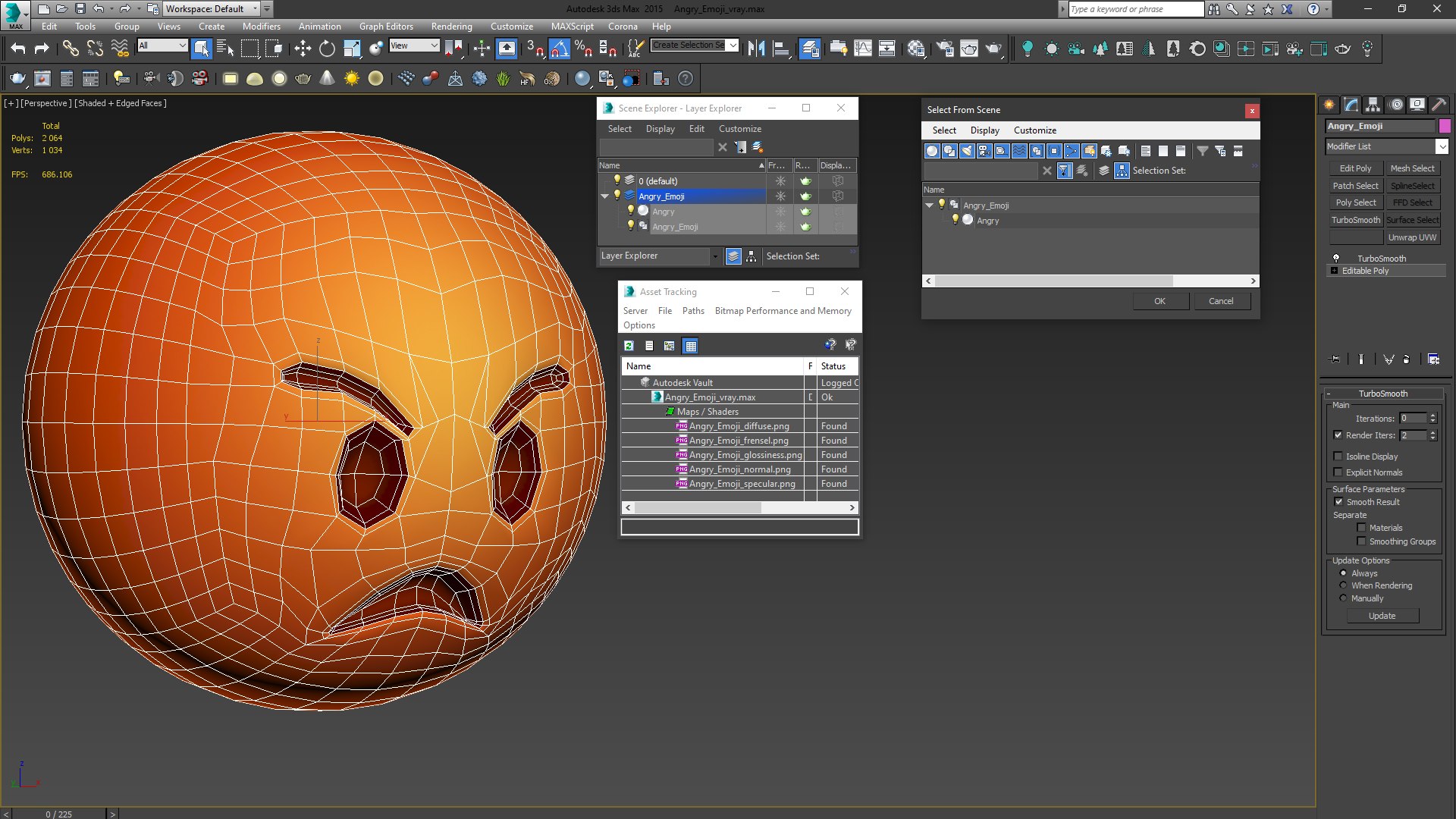 3D Angry Emoji - TurboSquid 1530691