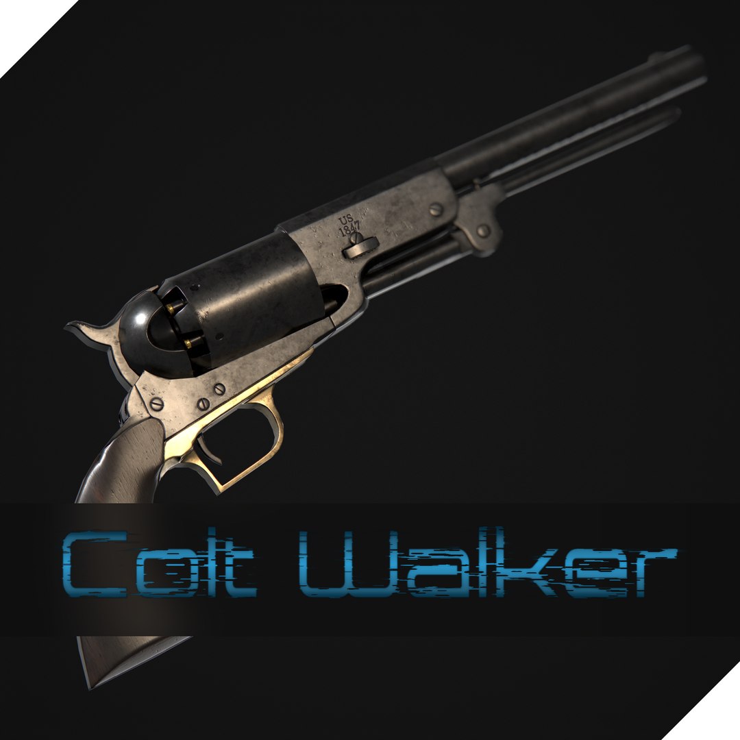 3D Colt Walker 1847 - TurboSquid 1266536
