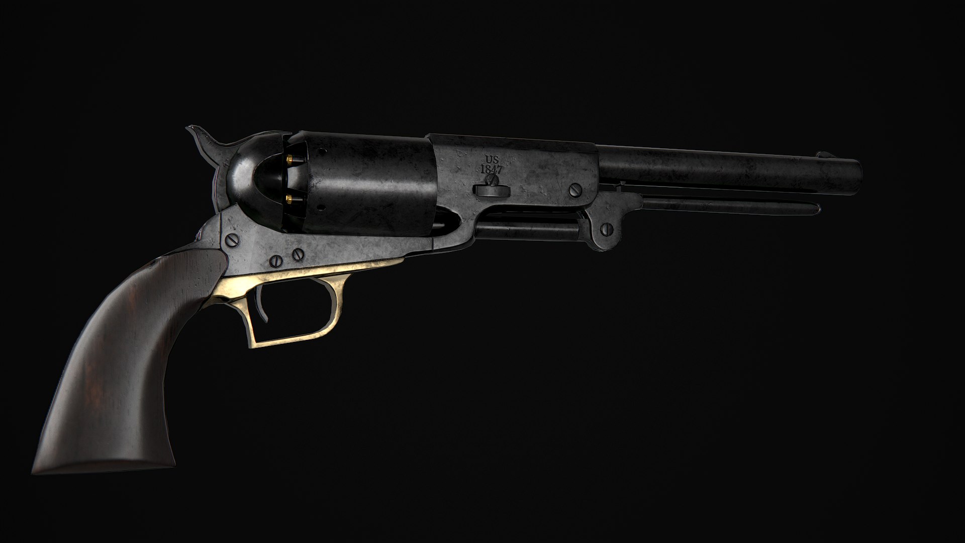 3D Colt Walker 1847 - TurboSquid 1266536