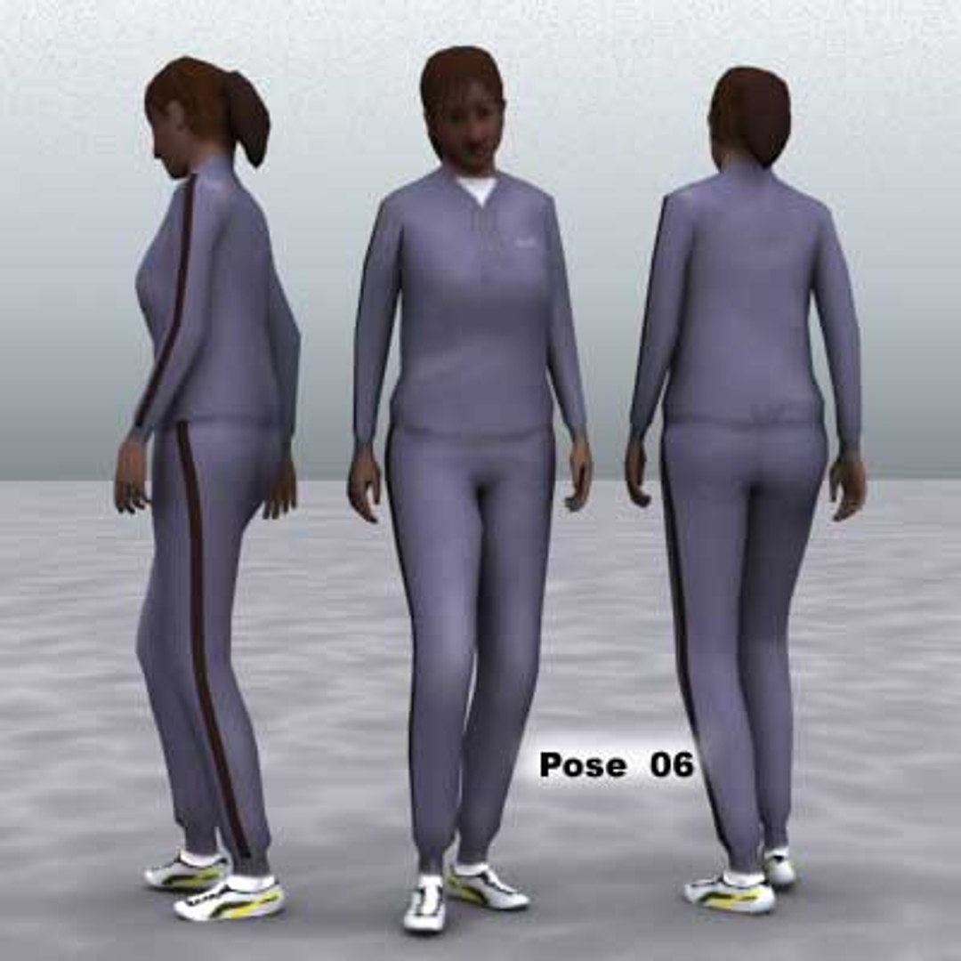 3d Model Human Female Girl