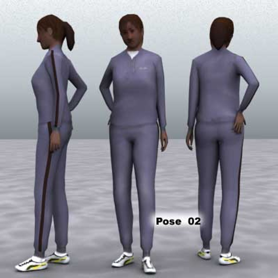 3d Model Human Female Girl