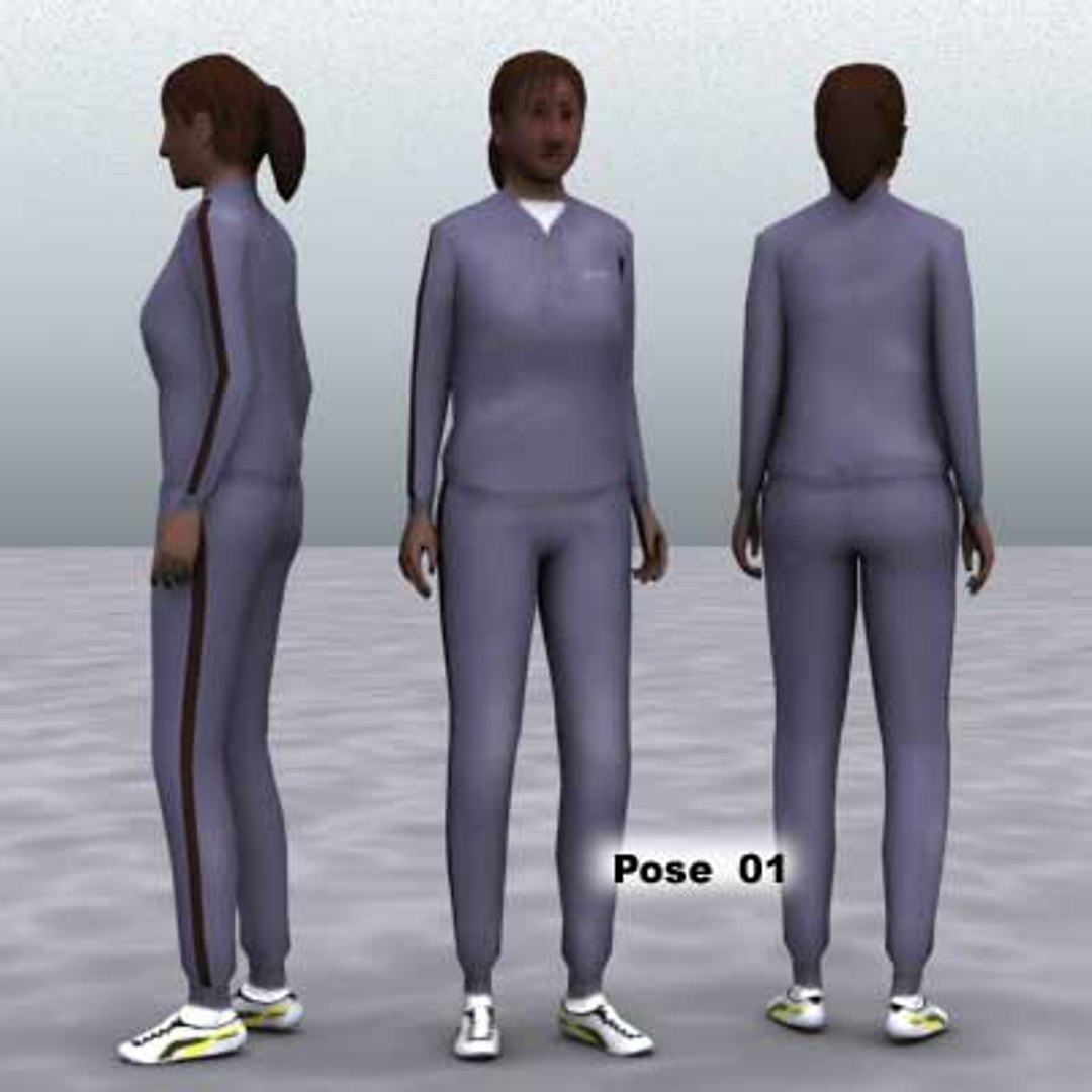 3d Model Human Female Girl