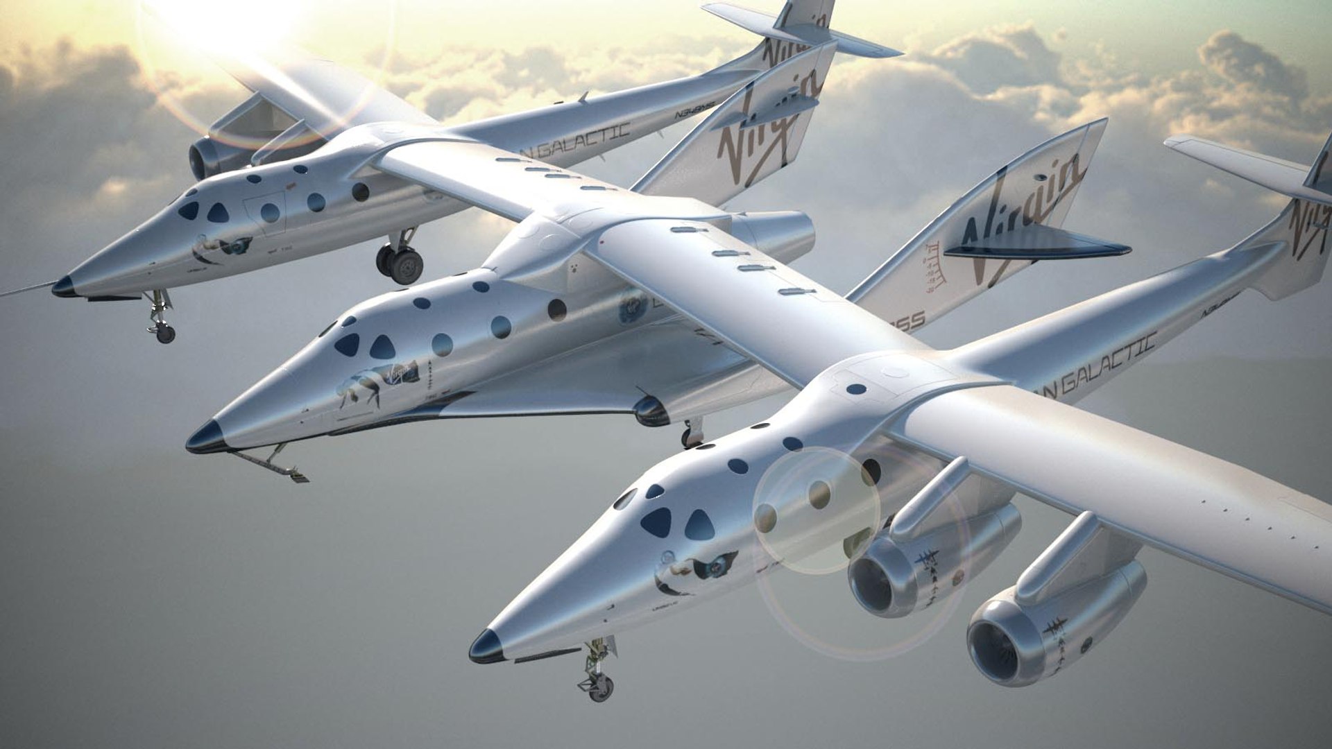 3D Virgin Galactic Shuttle Model - TurboSquid 1156298