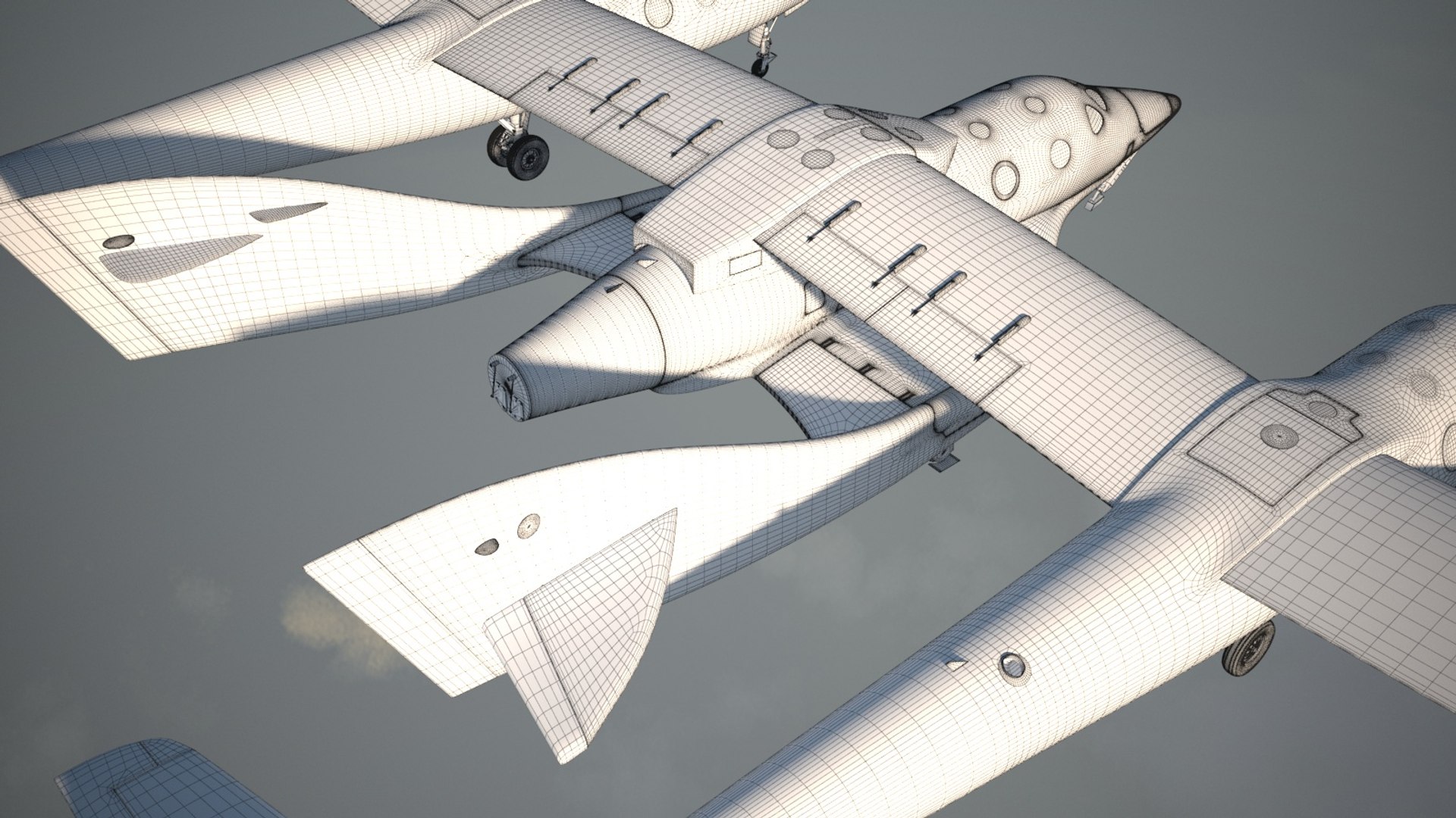 3D Virgin Galactic Shuttle Model - TurboSquid 1156298