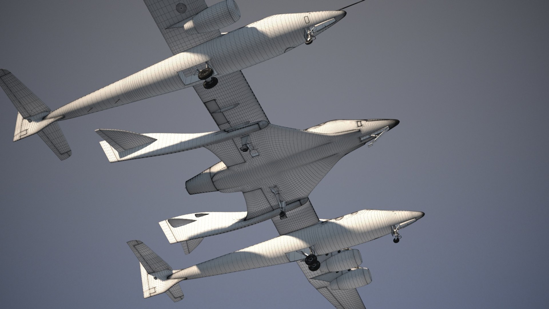 3D Virgin Galactic Shuttle Model - TurboSquid 1156298