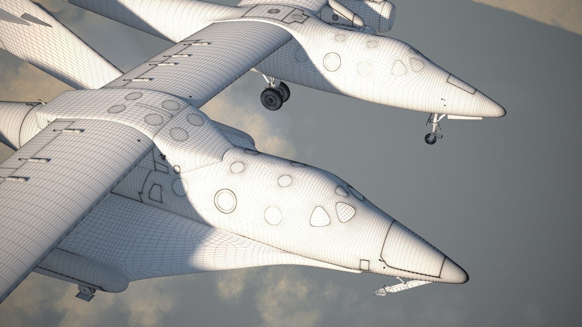 3D Virgin Galactic Shuttle Model - TurboSquid 1156298