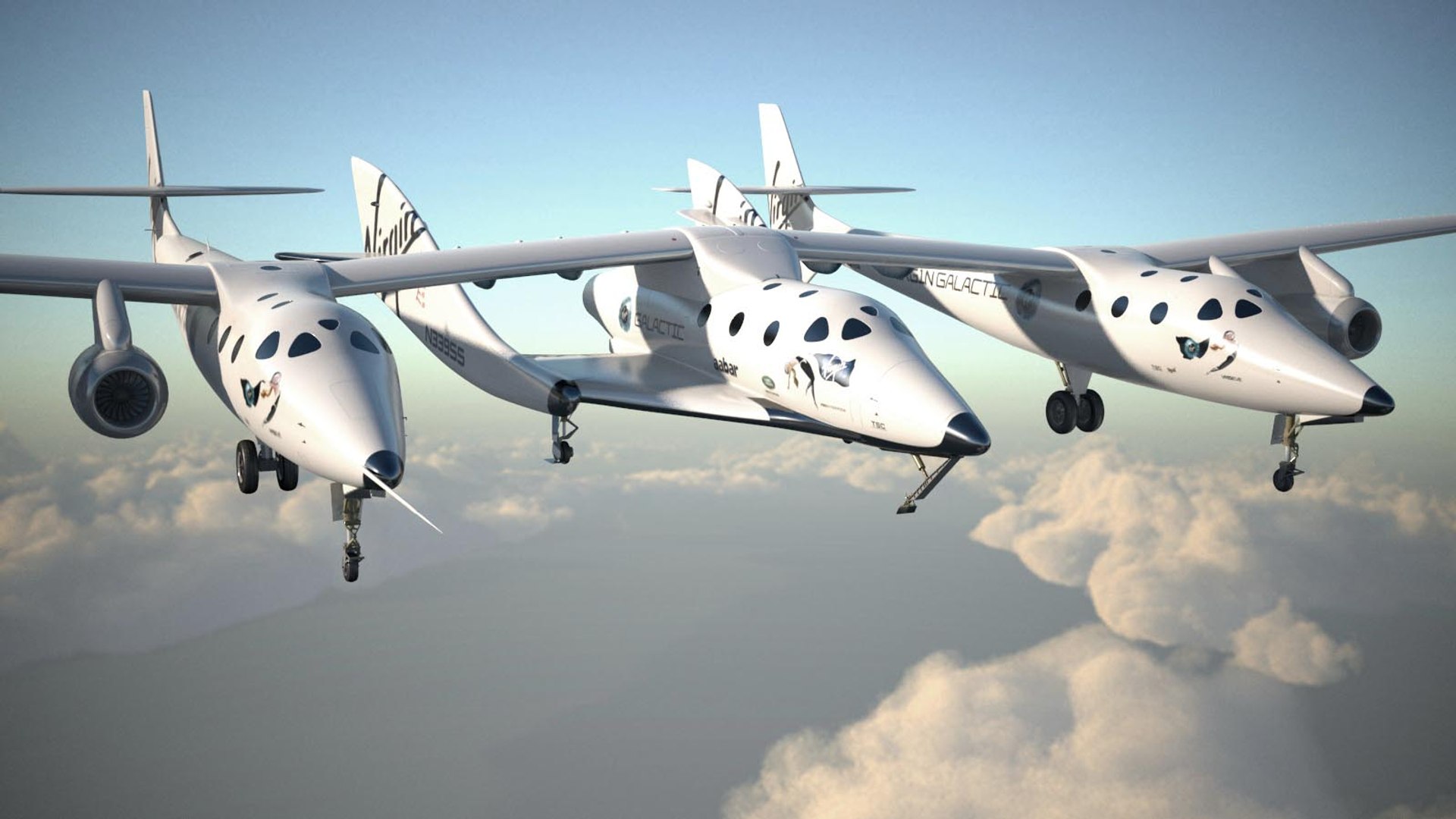 3D virgin galactic shuttle model - TurboSquid 1156298