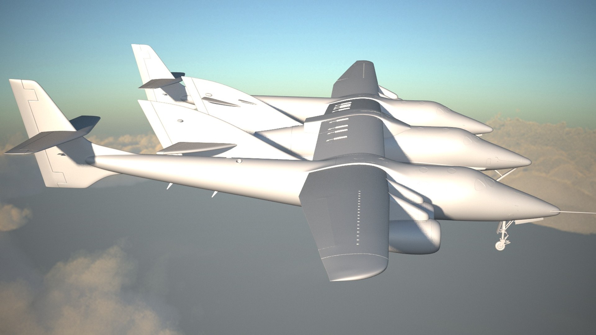 3D Virgin Galactic Shuttle Model - TurboSquid 1156298