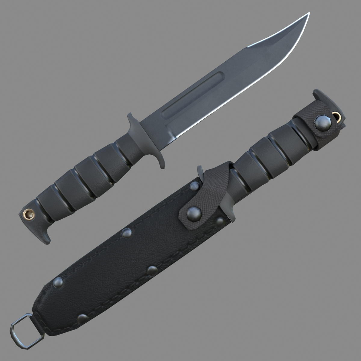 knife weapon 3d model