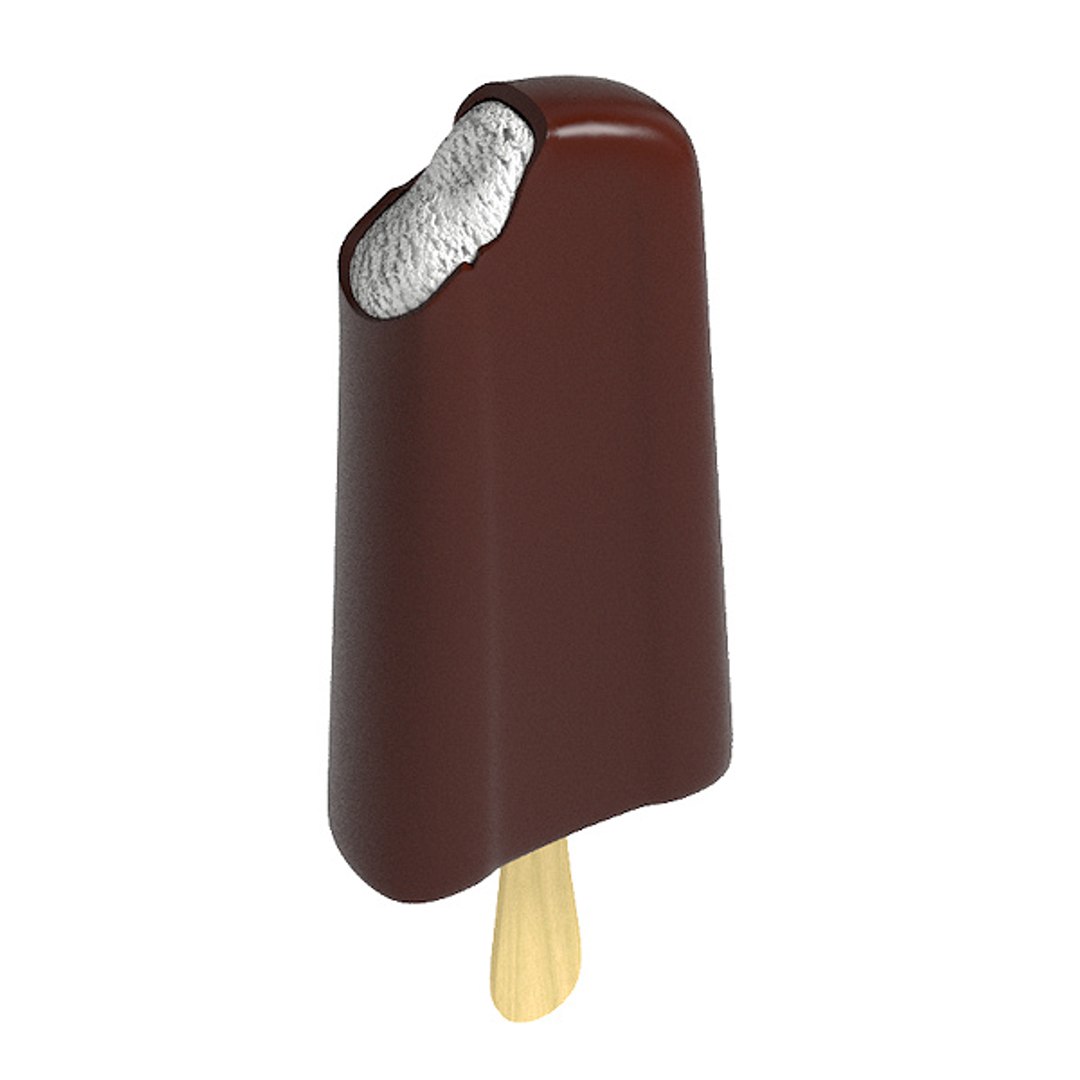 3d Model Of Chocolate Ice Lolly