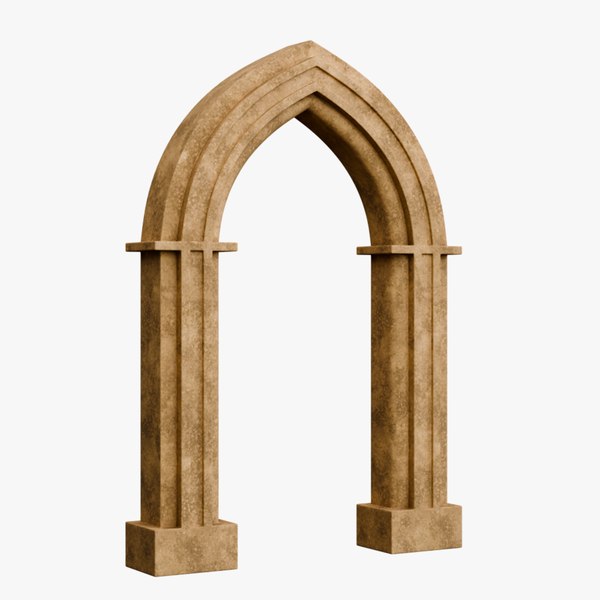 modelo 3d Modelo 3D de arco gótico medieval Modelo 3D - TurboSquid 2386896