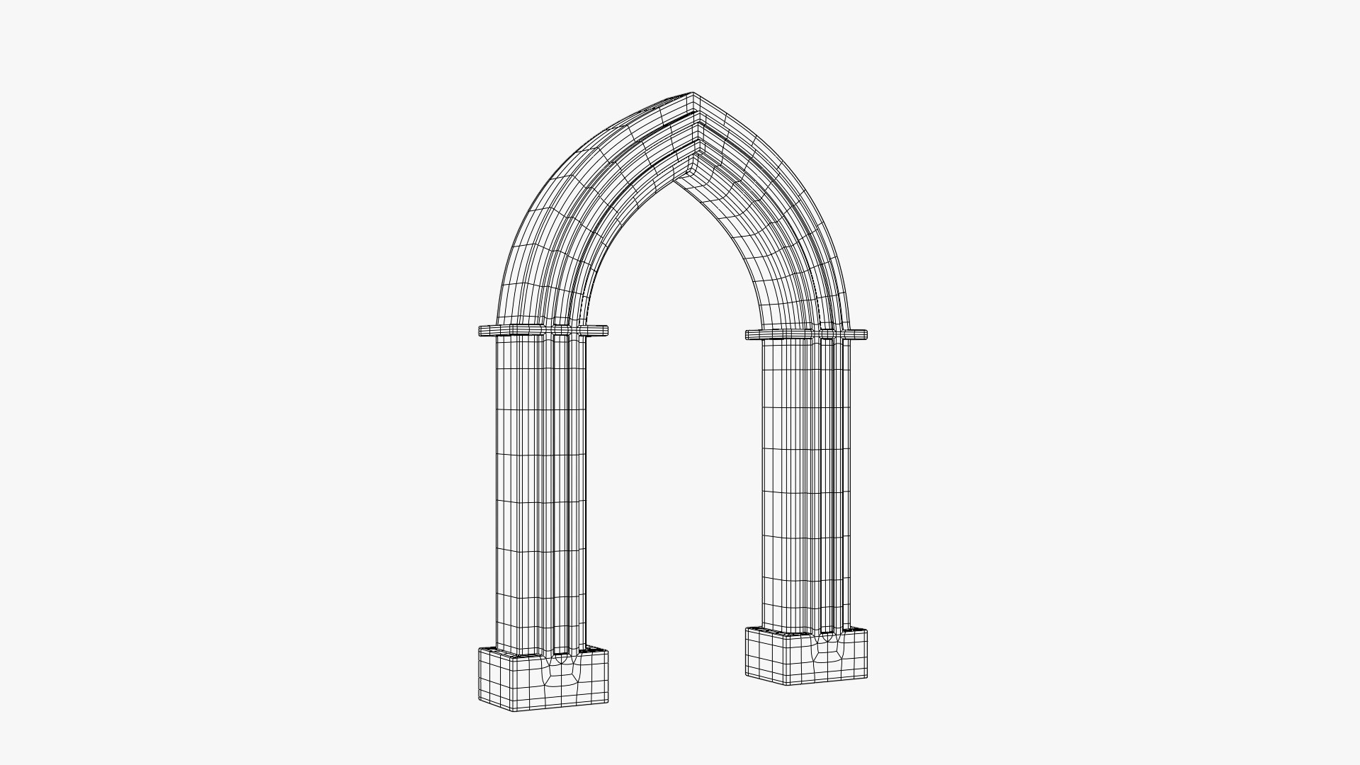 Medieval Gothic Arch 3D Model 3D Model 3D Model - TurboSquid 2386896