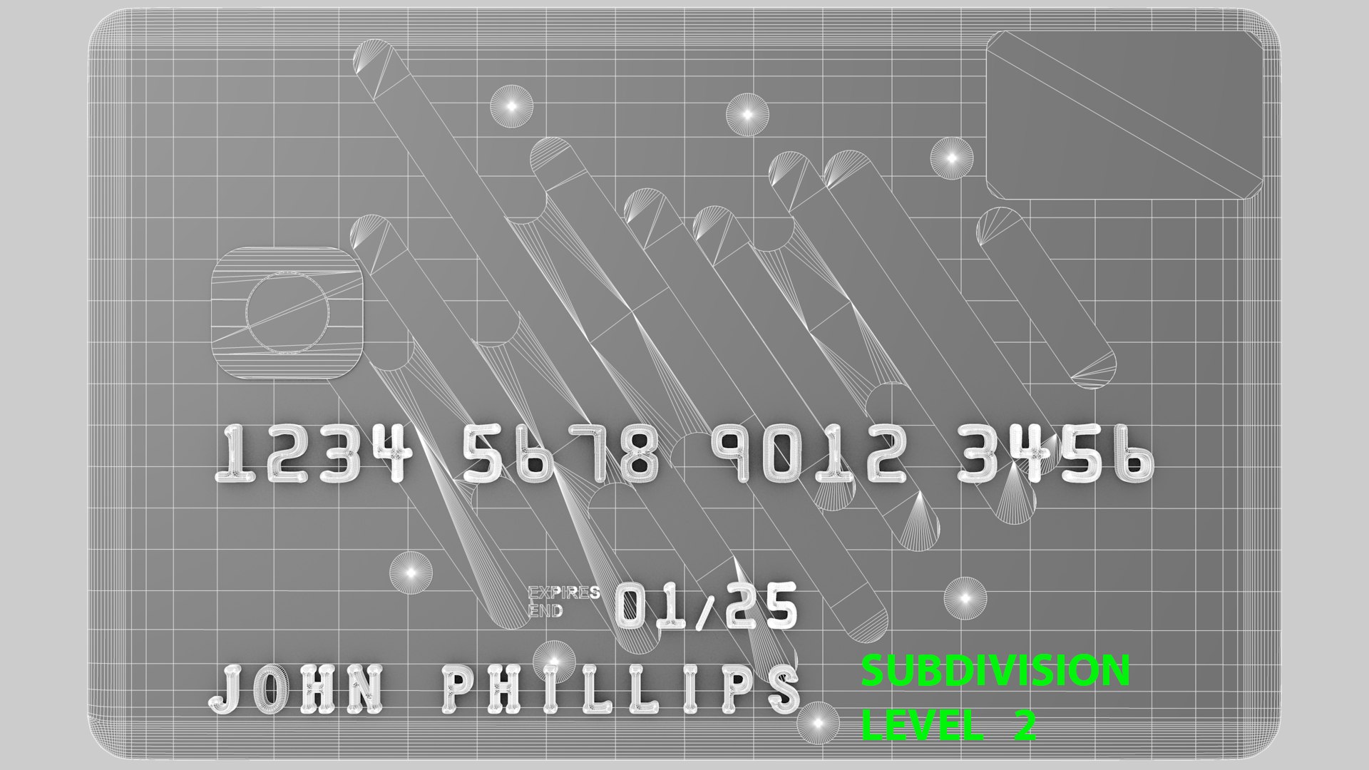 3D Model Credit Card - TurboSquid 2194227