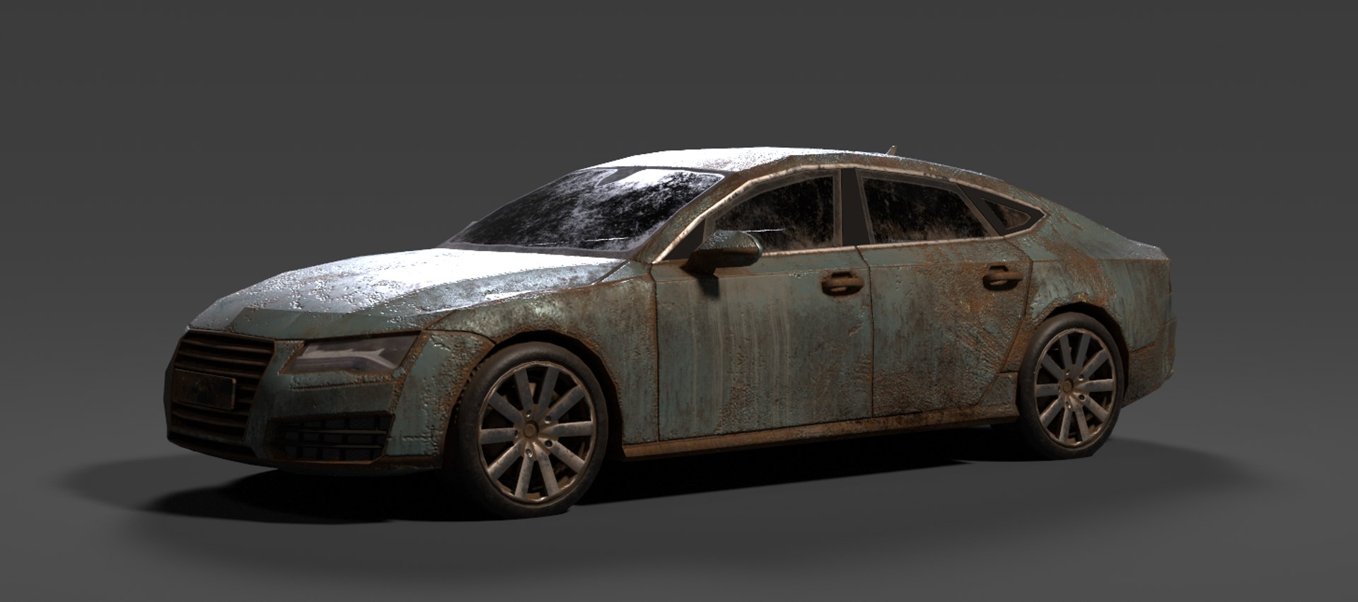 Old Rusty Car 3D Model - TurboSquid 1320167