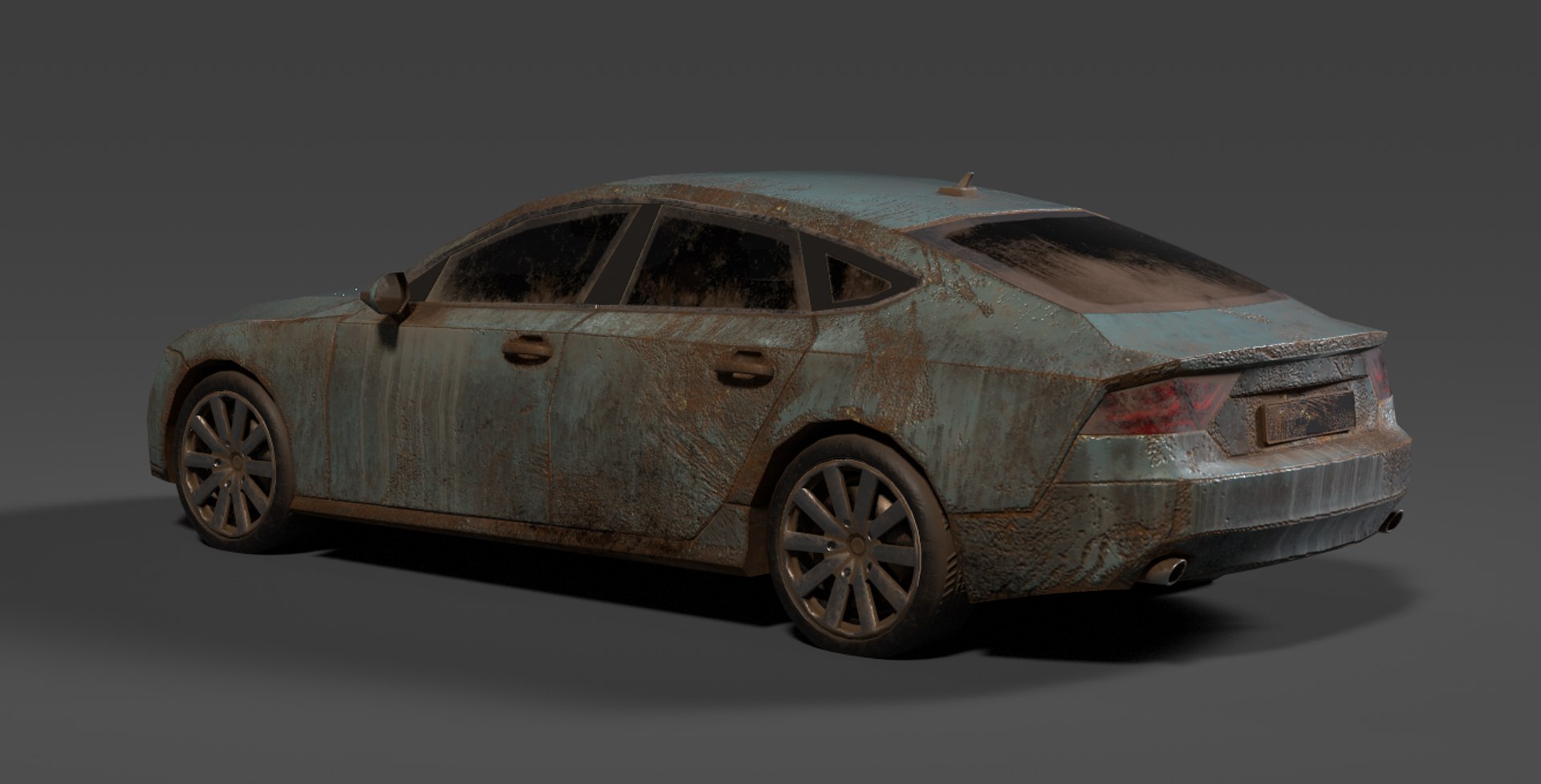 Old Rusty Car 3D Model - TurboSquid 1320167