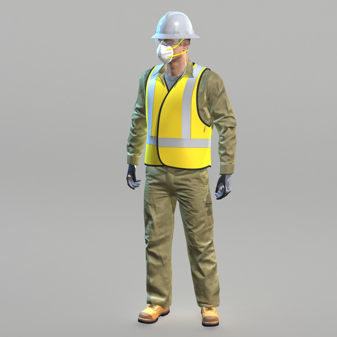Workman Safety PPE HD 3D 모델 - TurboSquid 810590