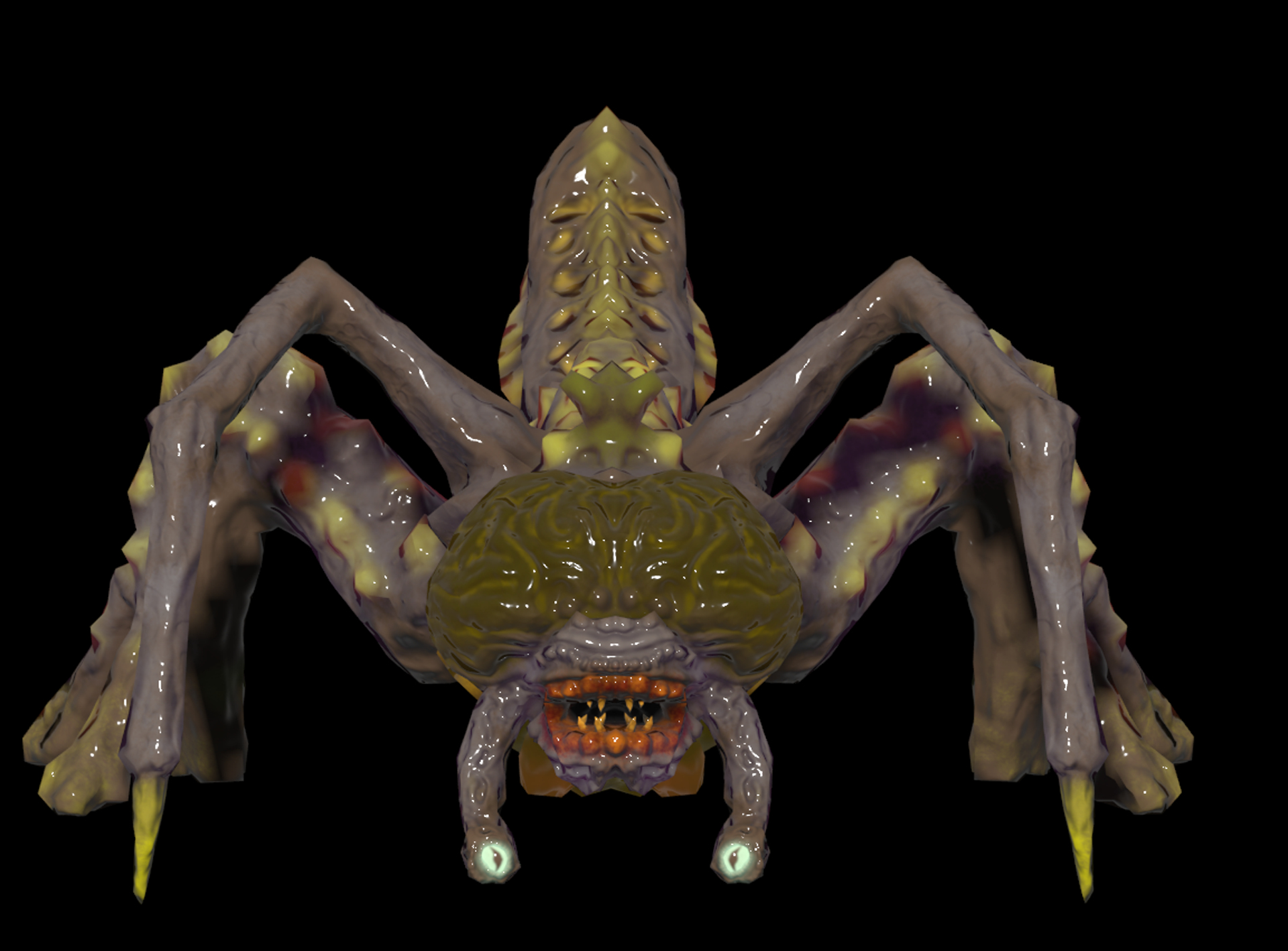 3D spider brain monster - TurboSquid 1687444