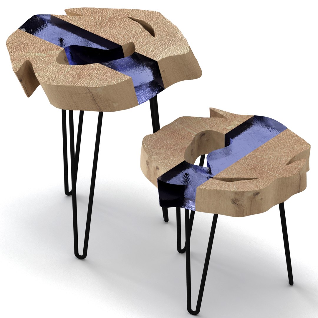 Slab coffee tables 3D - TurboSquid 1662793