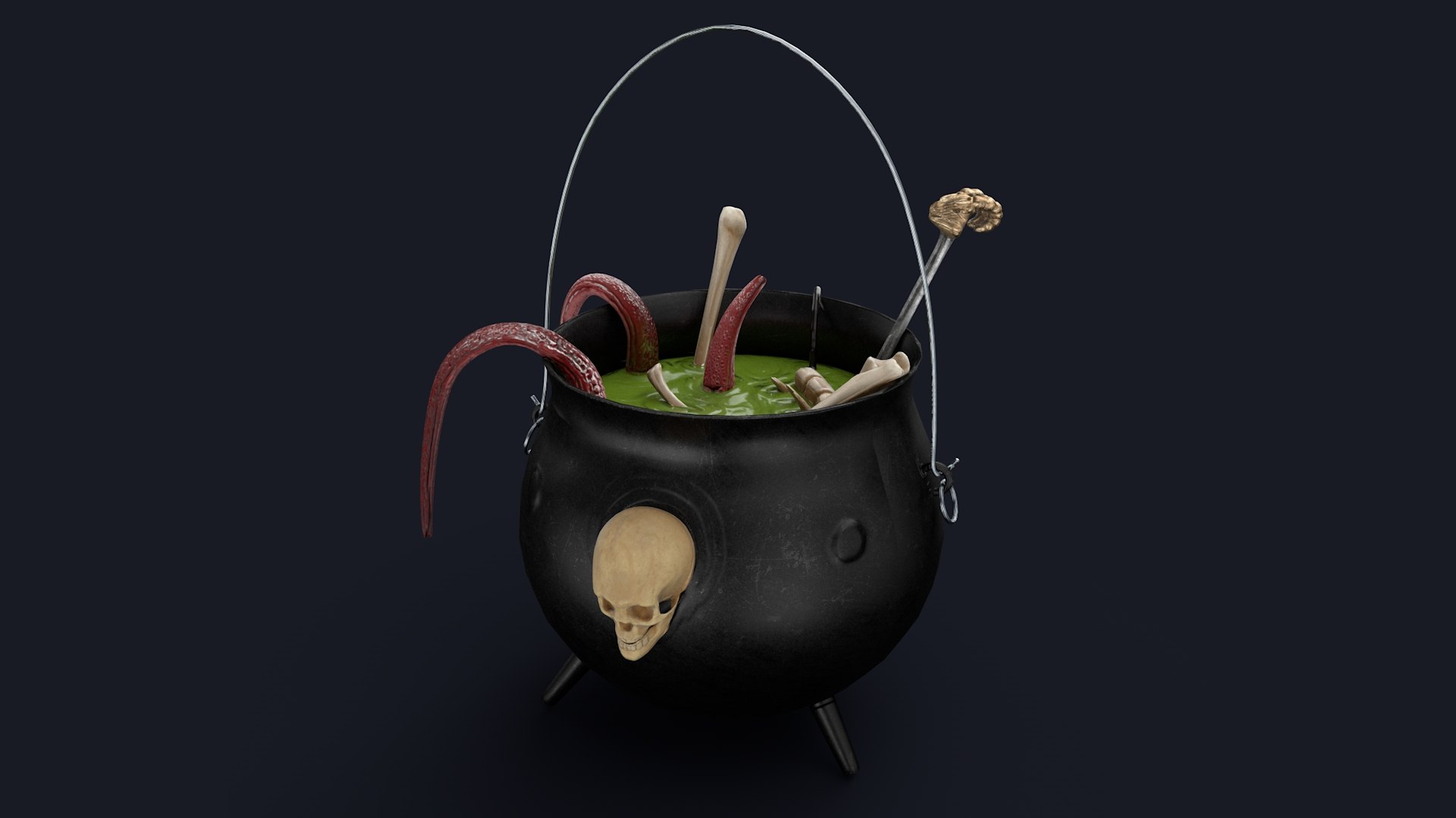3D Witch Cauldron - TurboSquid 1962111