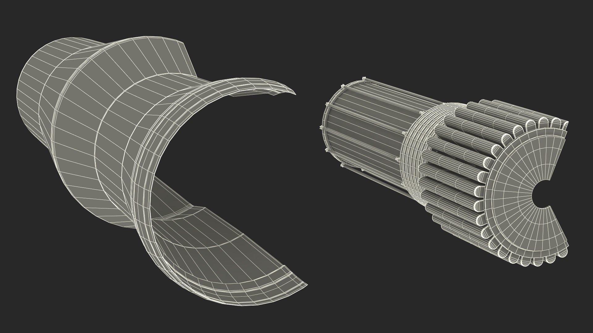 Inside Rotor Jet Engine Turbine In Cutaway 3D - TurboSquid 2381227