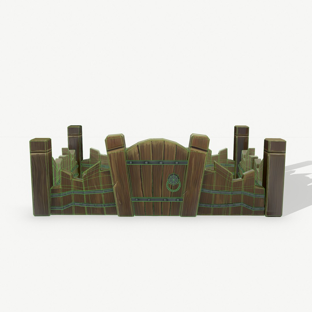 Cartoon Fence Ready Model - TurboSquid 1246216