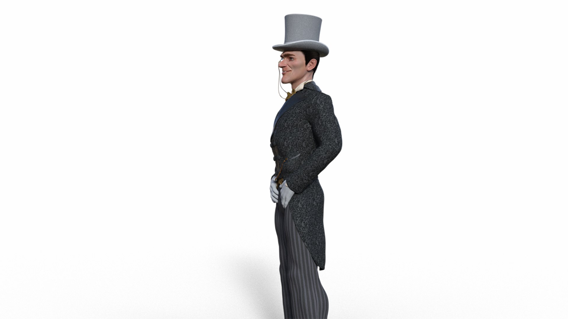 3D Model 1880s English Man - Rigged - TurboSquid 2194862