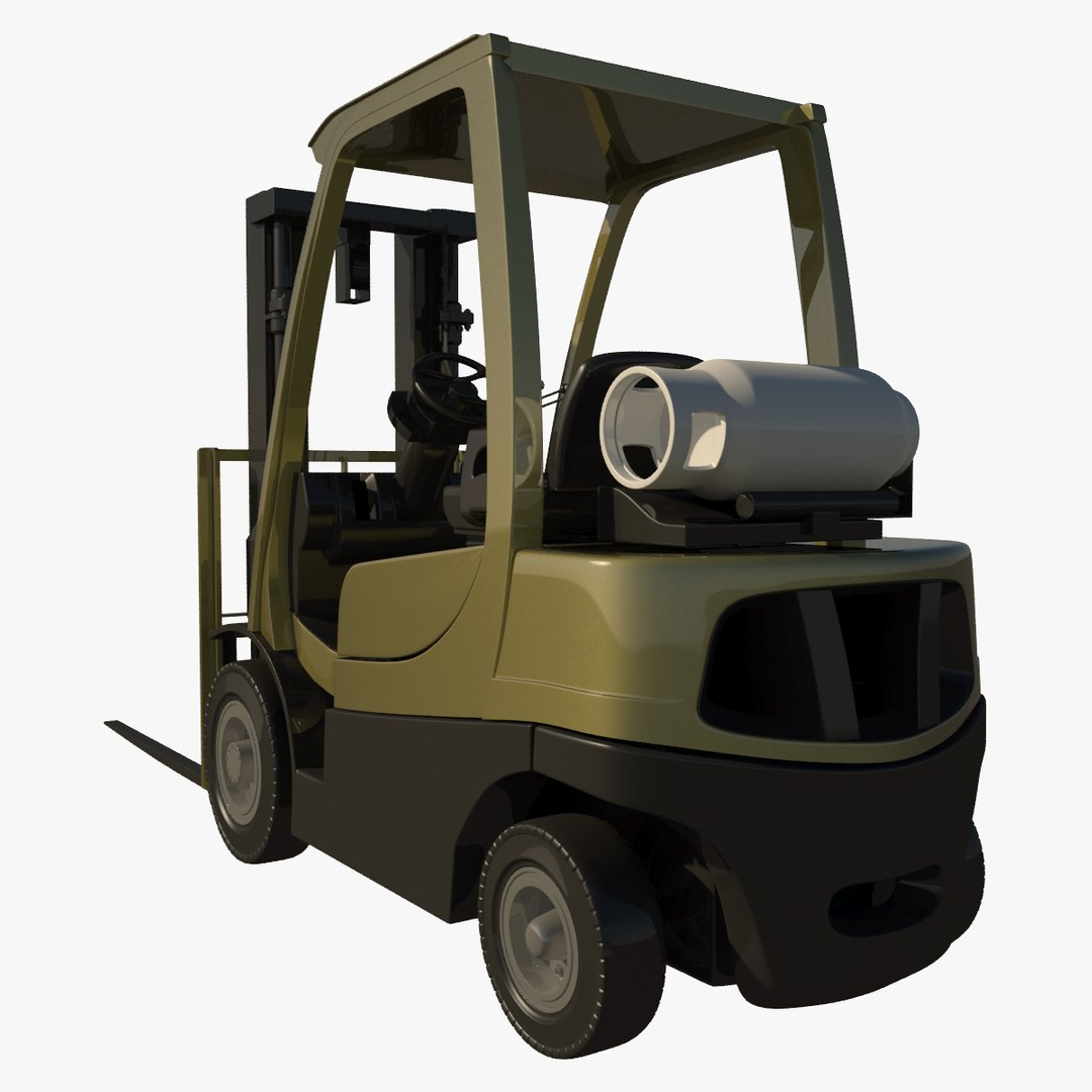 forklift fork lift 3d max
