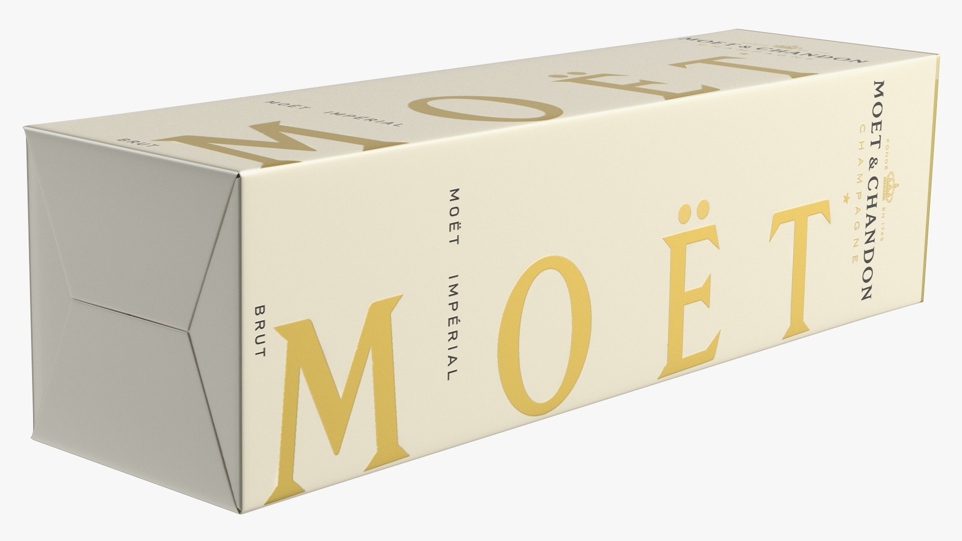 3D Set Champagne Moet And Chandon Brut Imperial - TurboSquid 2277687