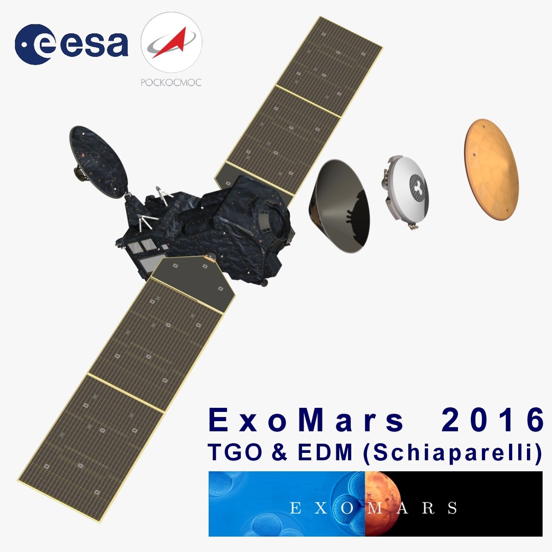 3d Model Exomars Tgo Mars