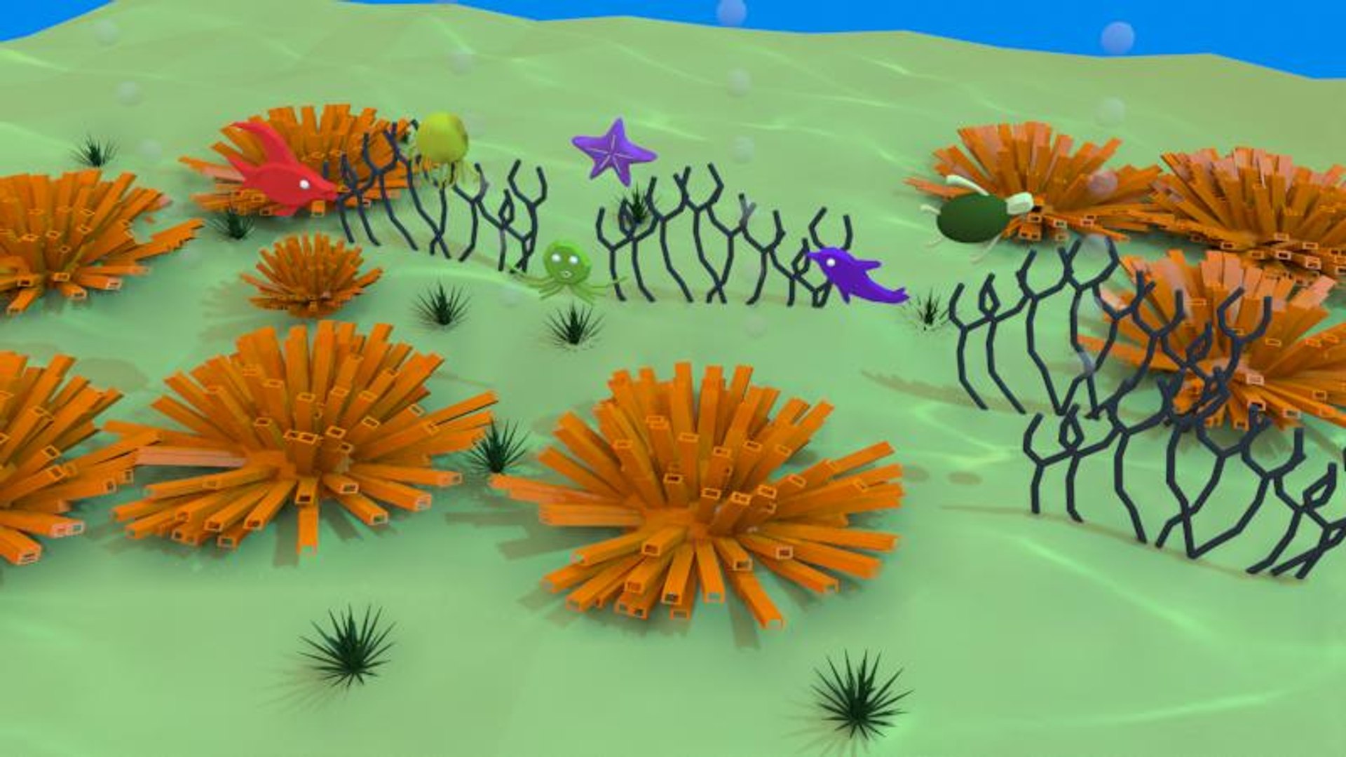 3D Low Poly Cartoon Ocean Floor - TurboSquid 1727556