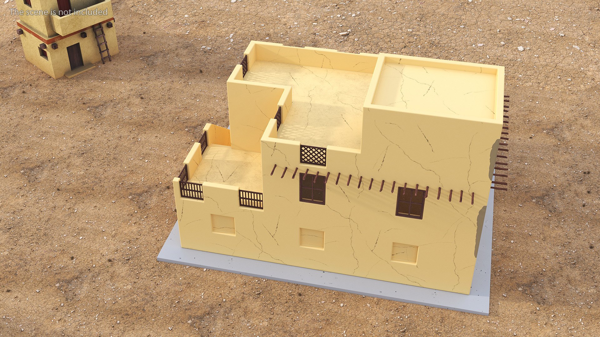 Cartoon Middle Eastern Style Building Model - TurboSquid 2277666