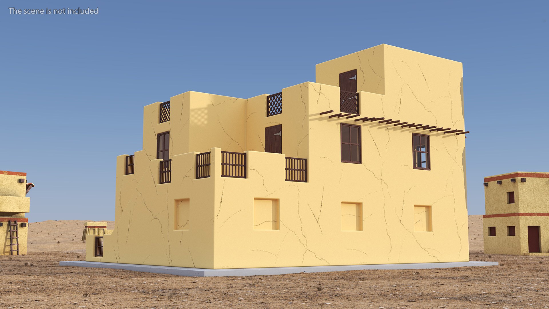 Cartoon Middle Eastern Style Building Model - TurboSquid 2277666