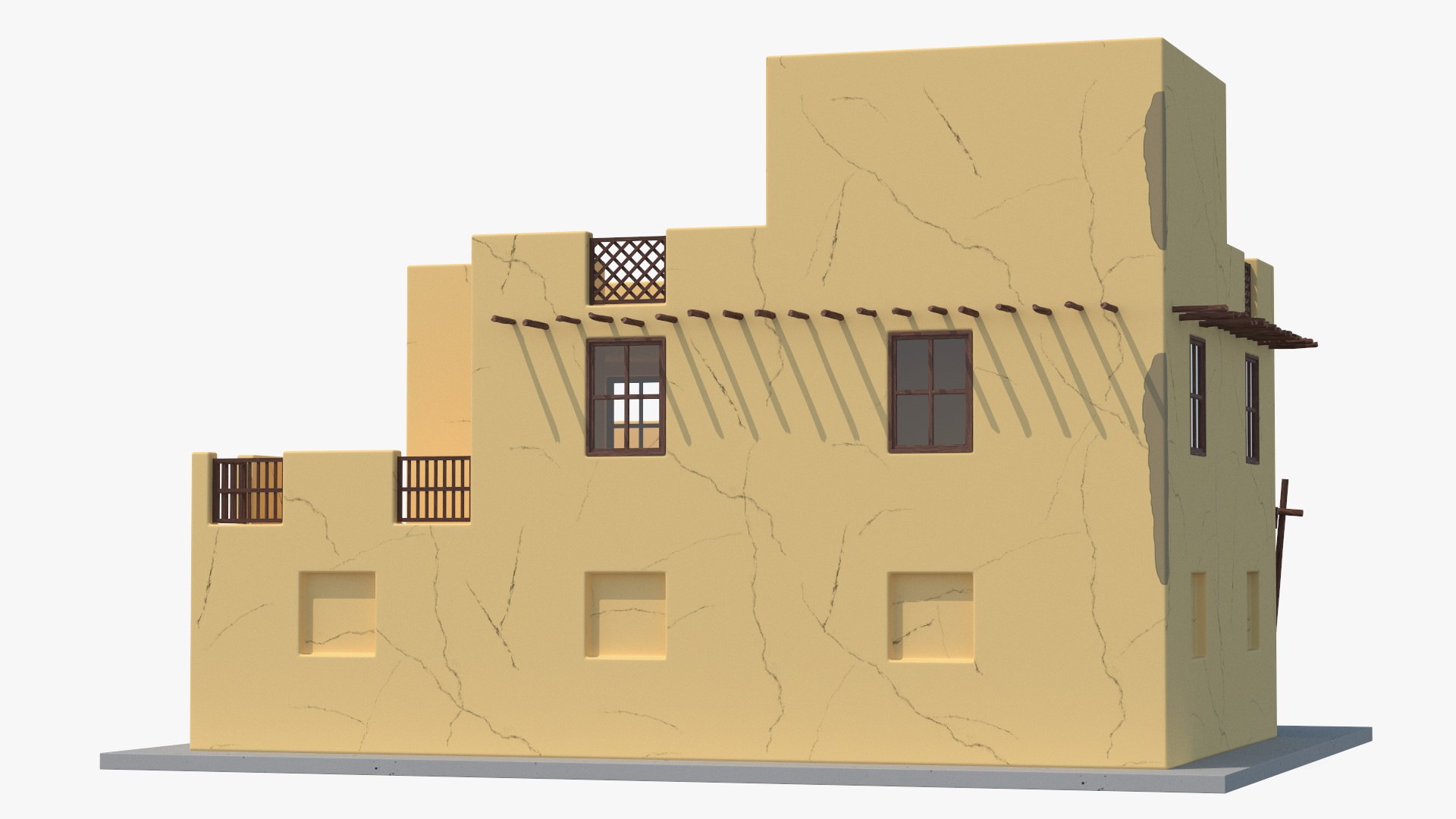 Cartoon Middle Eastern Style Building Model - TurboSquid 2277666