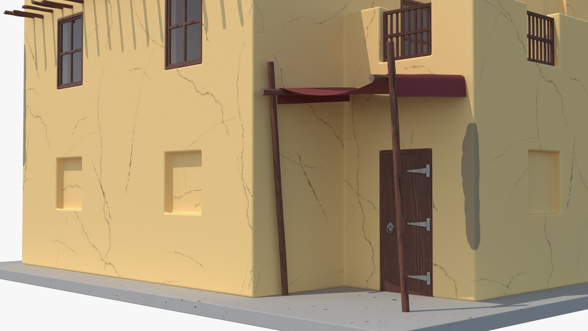 Cartoon Middle Eastern Style Building Model - TurboSquid 2277666