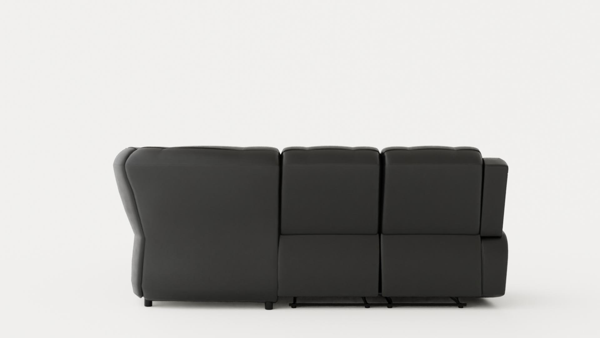 Norbo Recliner Corner Sofa Large Friend Art Limout Black Model ...