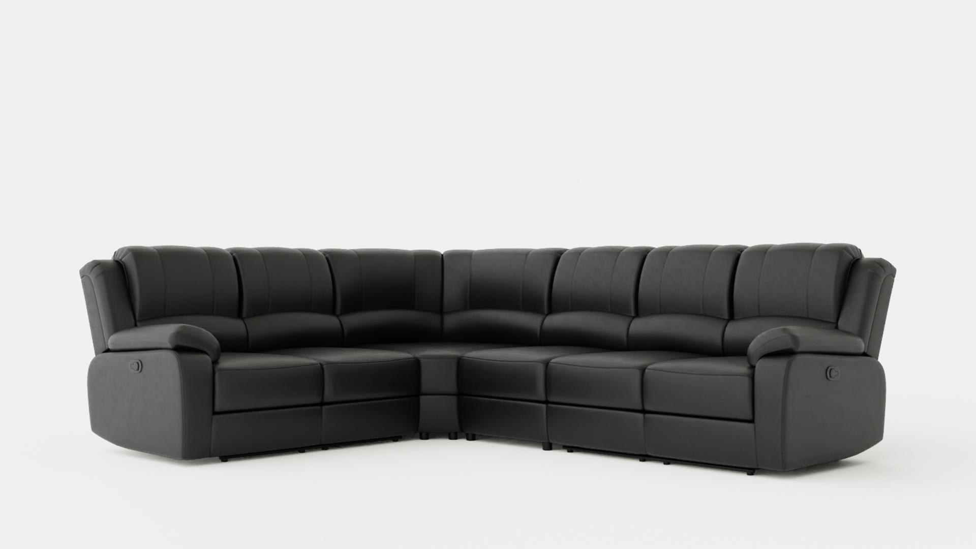 Norbo Recliner Corner Sofa Large Friend Art Limout Black Model ...