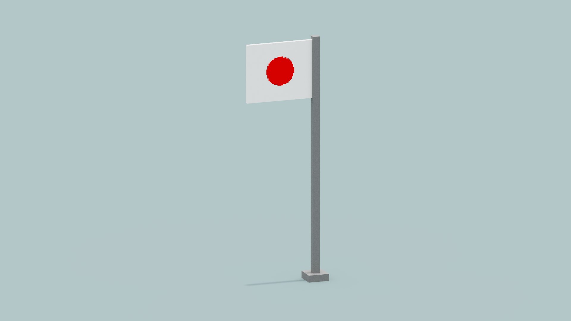 3D Model Japan Flag - TurboSquid 1875115