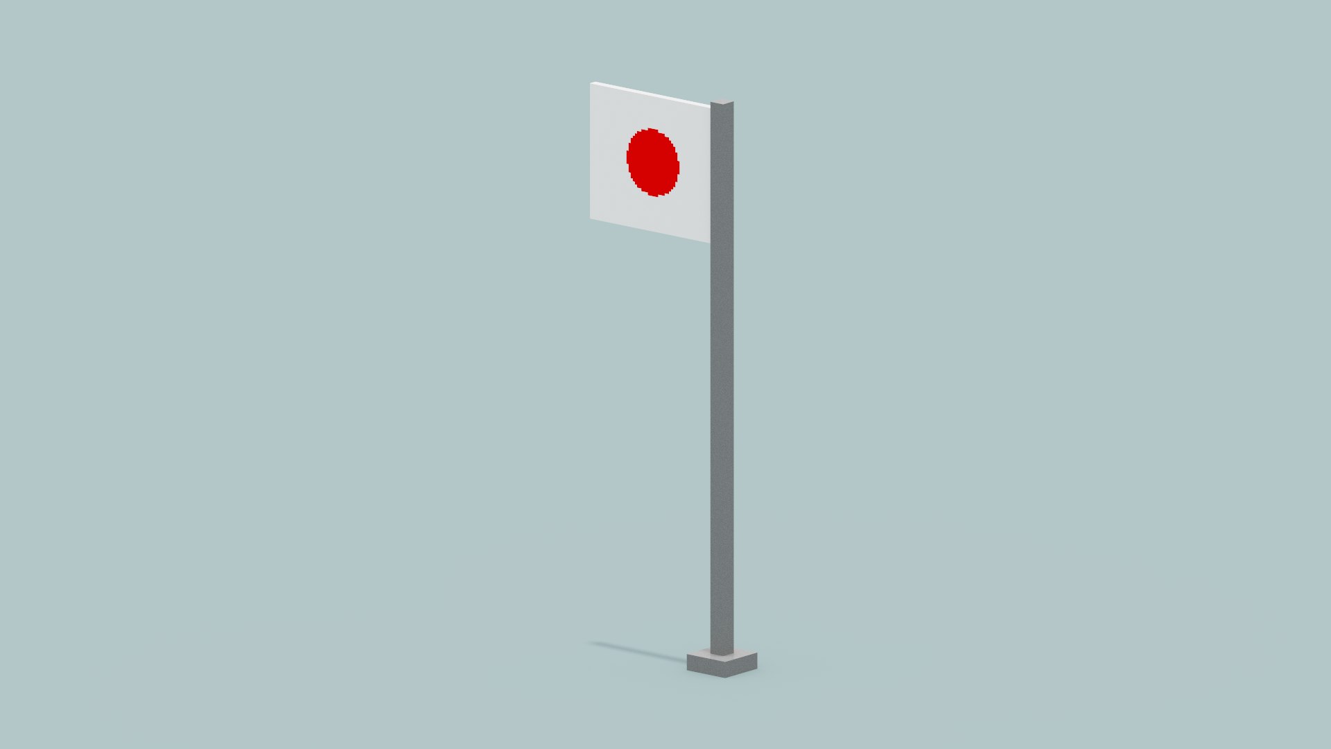 3D Model Japan Flag - TurboSquid 1875115