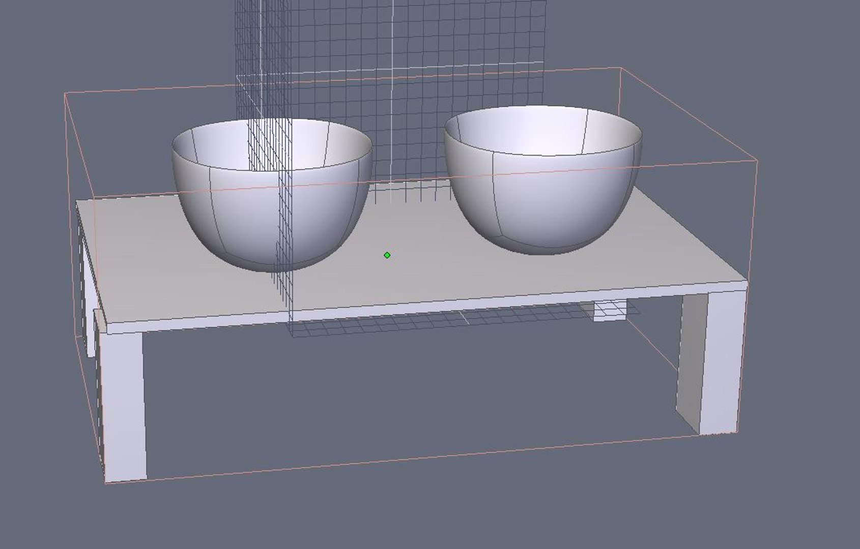 3D untextured tables bowls - TurboSquid 1234906