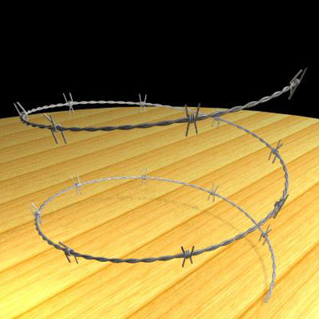 Barbed Wire Fencing 3d Model